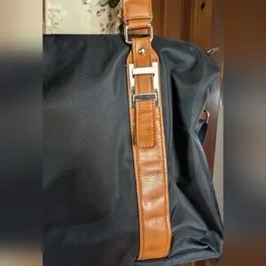 Bags | Navy Blue Nylon Computer Bag | Poshmark
